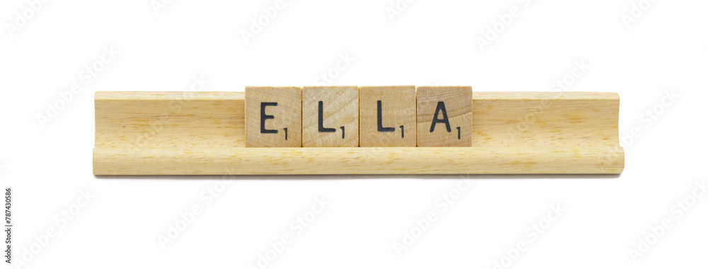 concept of popular newborn baby girl first name of ELLA made with ...