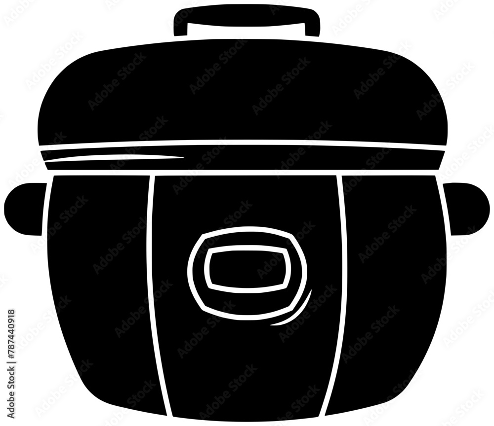 equipment illustration kitchen silhouette rice logo cooking icon cooker ...