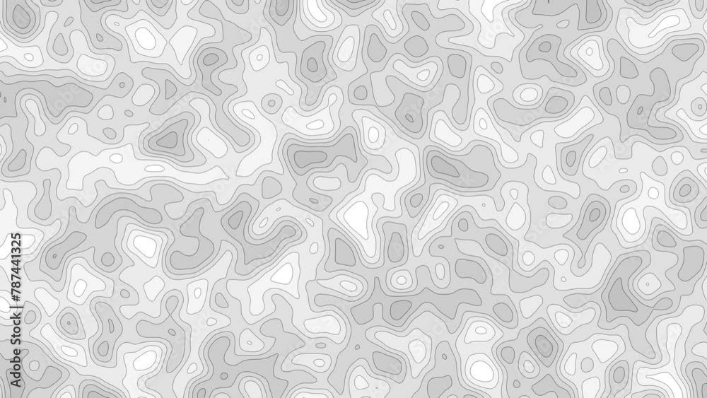 Gray outline topographic contour map abstract tech motion graphic ... Gray outline topographic contour map abstract tech motion graphic ...