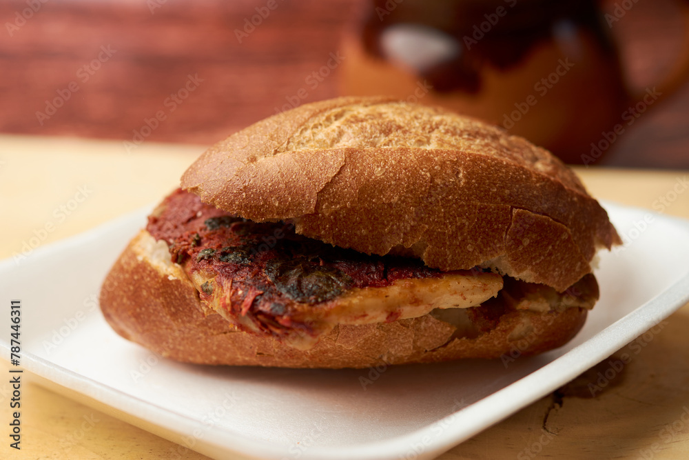 Tamale cake, also known as guajolota, is a tamale placed inside a cake ...