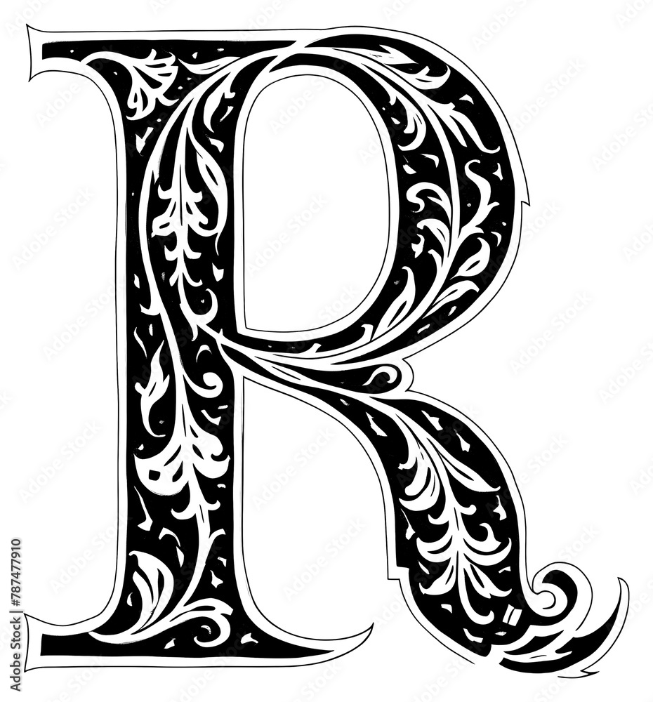 PNG R letter alphabet ampersand number symbol Stock Illustration ...