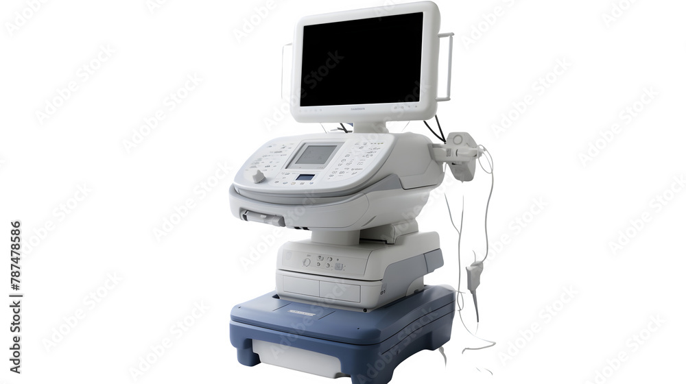 Medical Ultrasound Machine Isolated on White Background: PNG File for ...