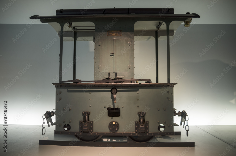 The Mercedes Benz Museum - Daimler locomotive. A narrow-gauge ...