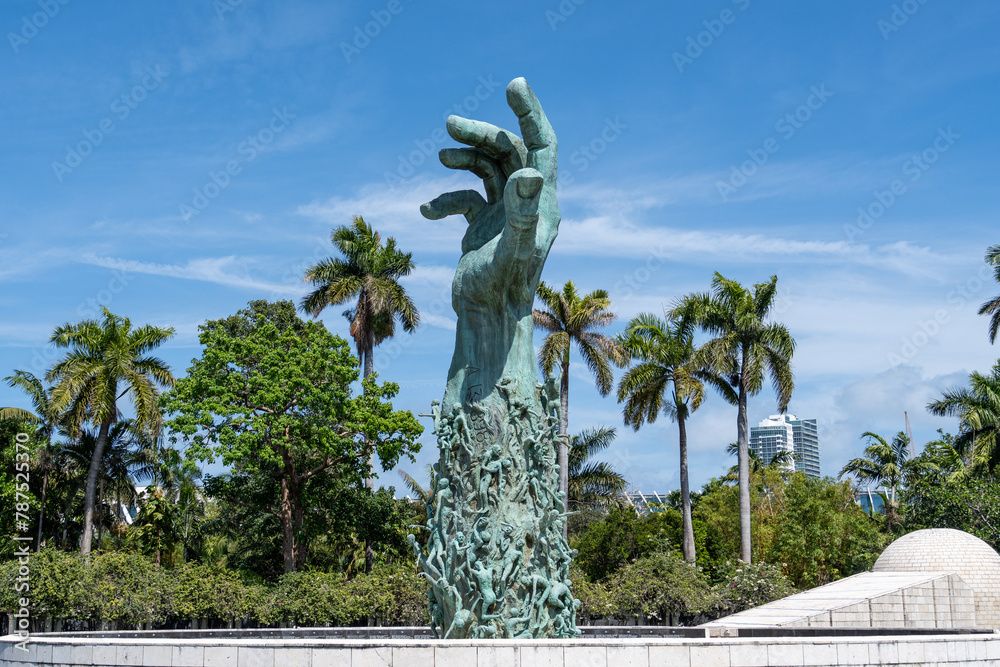 Miami, FL - April 2, 2024: The Miami Beach Holocaust Memorial by Ken ...