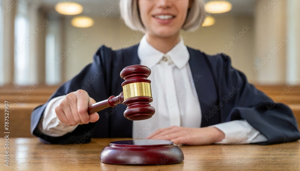 Judge slamming the Gavel - Making Judgement - Ending the Court Process ...