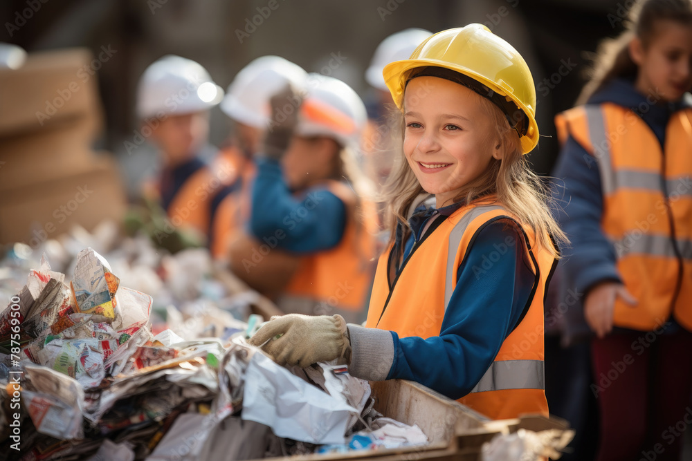 Education for children in Recycling Center. Educational lesson for ...