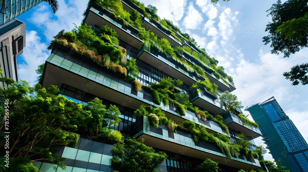 Green technology implementation in an office building, focusing on ...