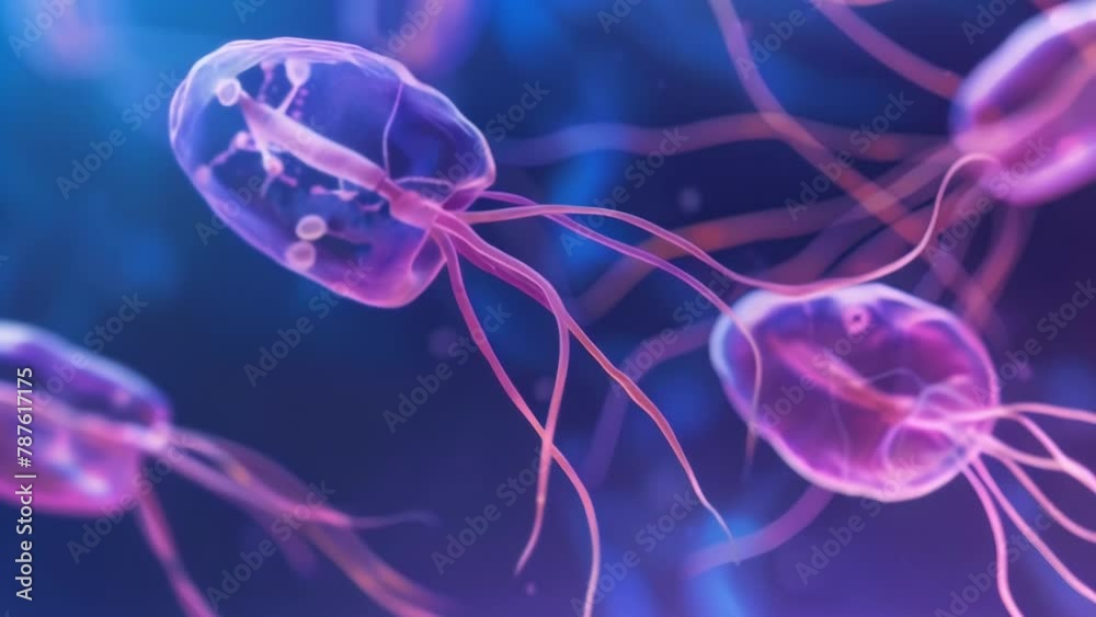 An upclose look at the complex internal organelles of a Giardia lamblia ...