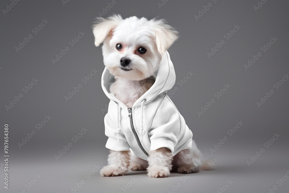 PNG Dog zip up hoodie mockup, transparent design Stock Illustration ...