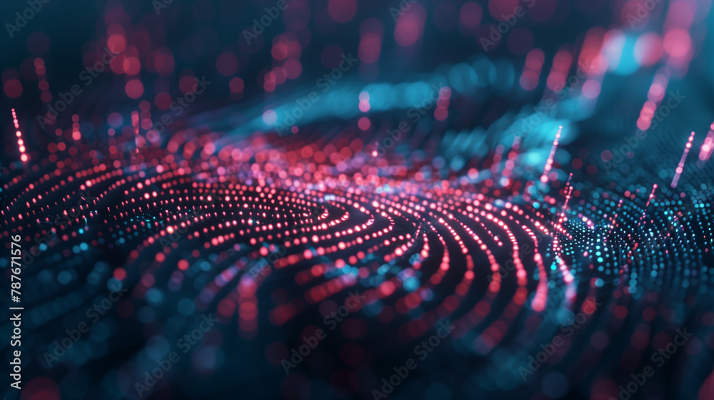 fingerprint biometric verification for cyber security, modern digital ...