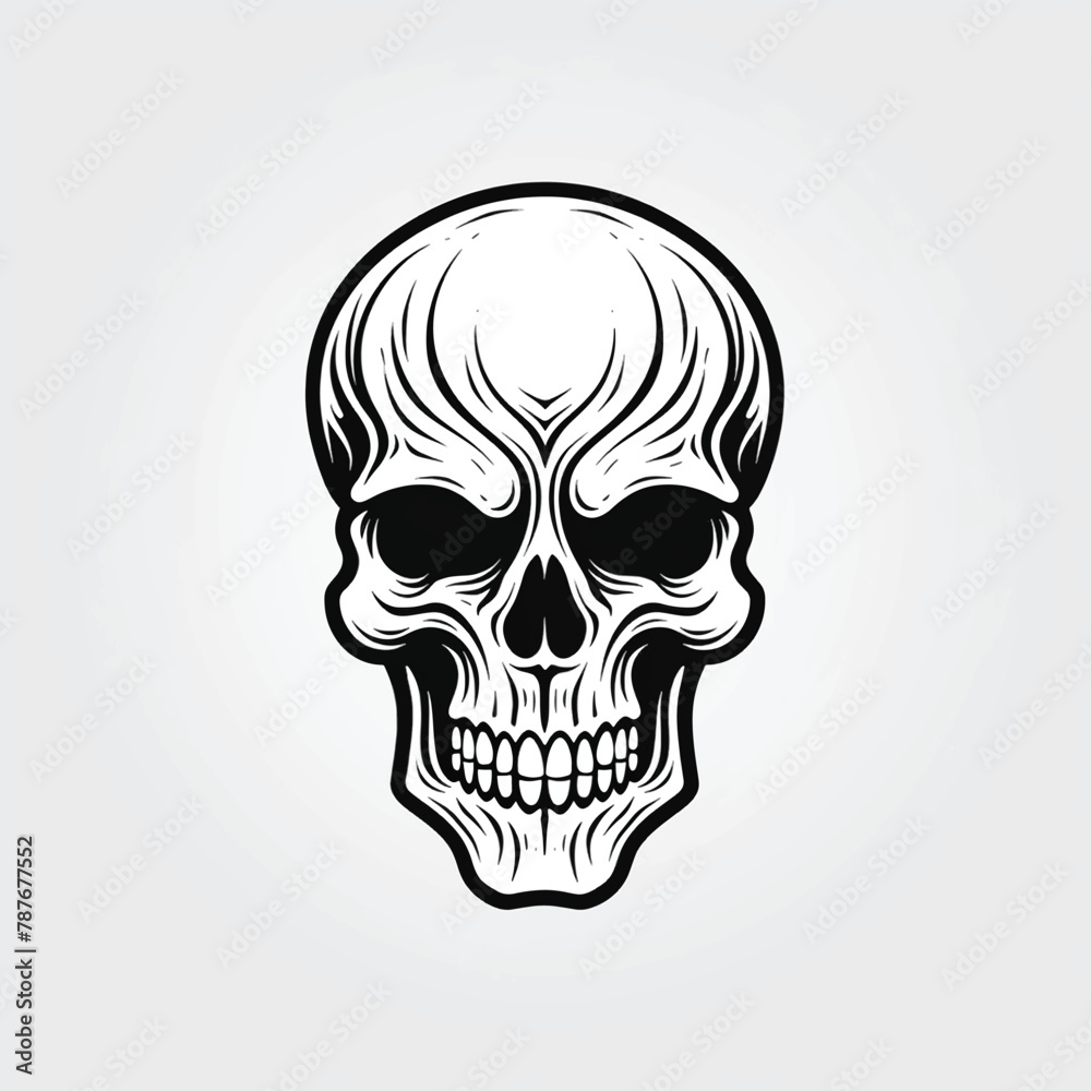 Skull gang logo toucan skull sign skull army logo vintage hand shaking ...