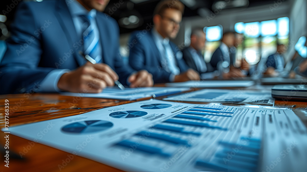 Meeting to go over financial statements - finance - accounting - board ...