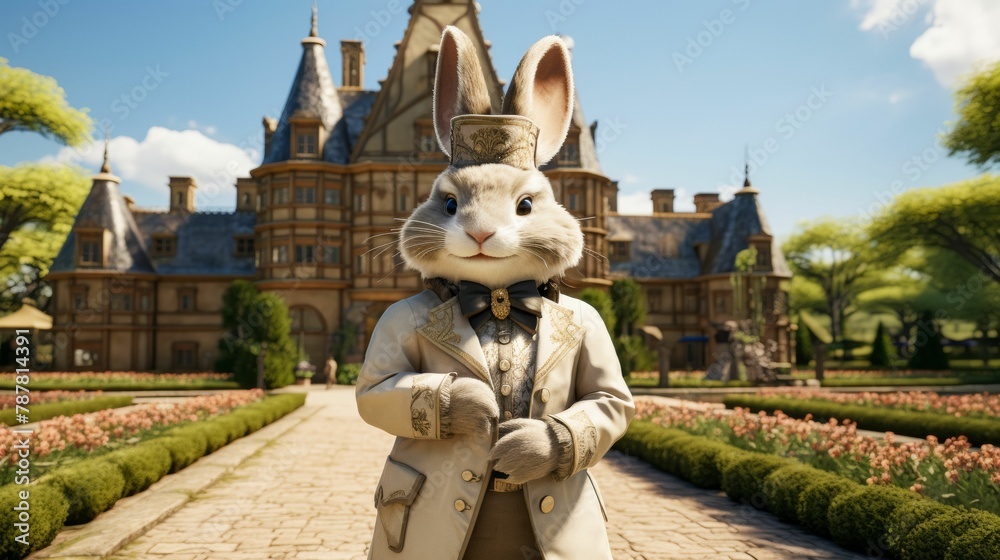 Imagine a dapper rabbit in a velvet smoking jacket, complete with a ...