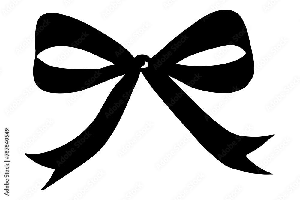 Black bow png clipart, transparent background Stock Illustration ...