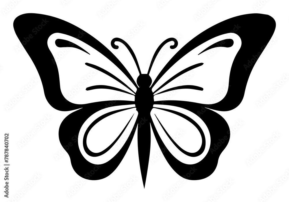 Butterfly png animal line art, transparent background Stock ...