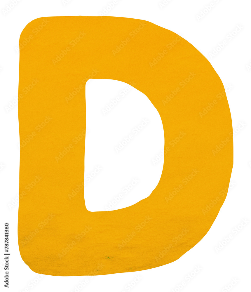 PNG yellow letter D alphabet, transparent background Stock Illustration ...