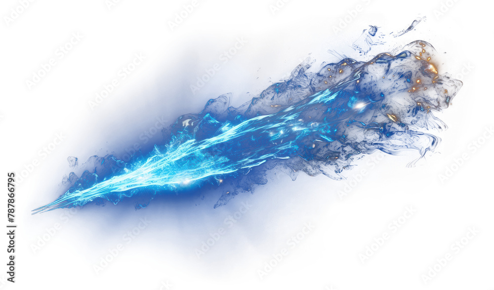 Blue light effect png, transparent background Stock Illustration ...