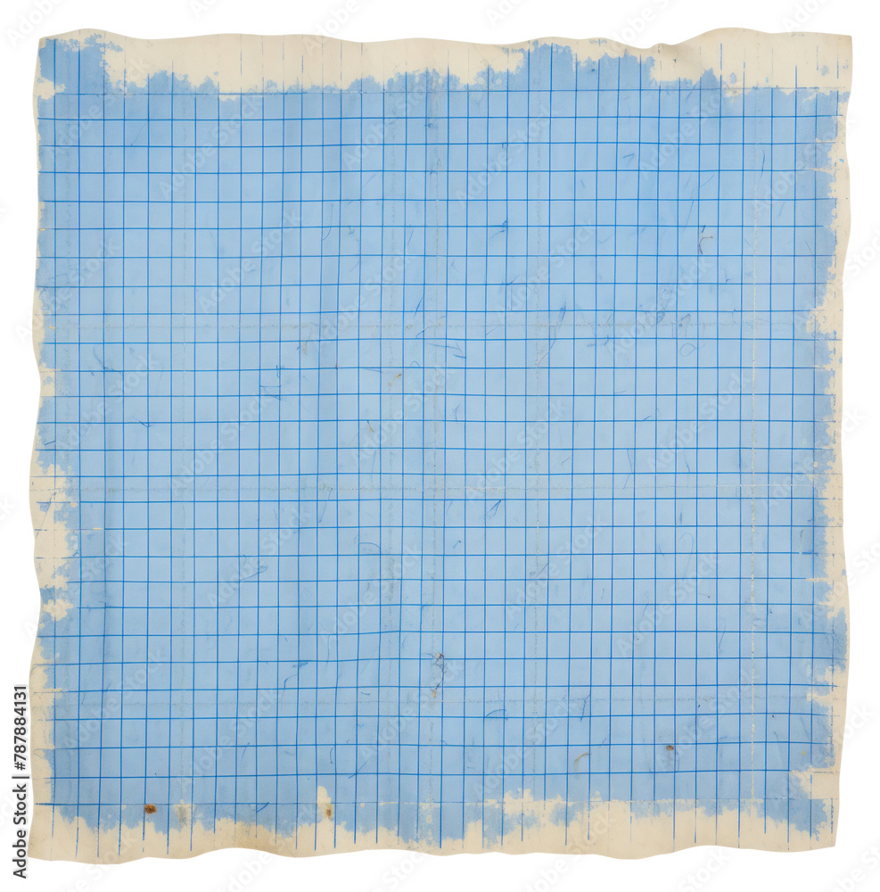 PNG Blue grids ripped paper backgrounds texture white background Stock ...