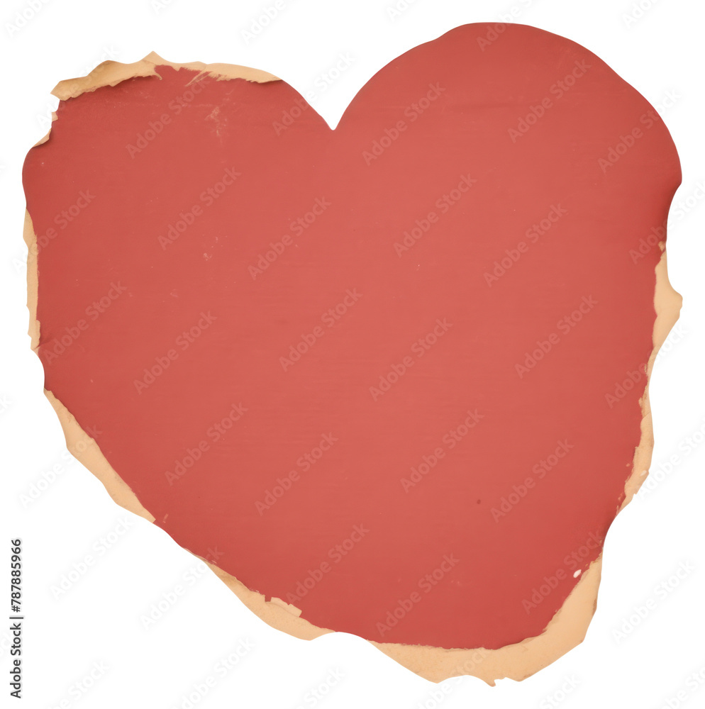 PNG Haert shape ripped paper backgrounds heart red Stock Illustration ...