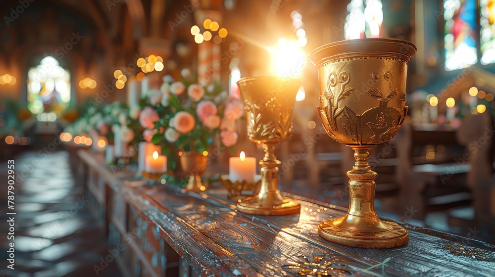 Communion service commemorating the Last Supper, deeply reflecting on ...