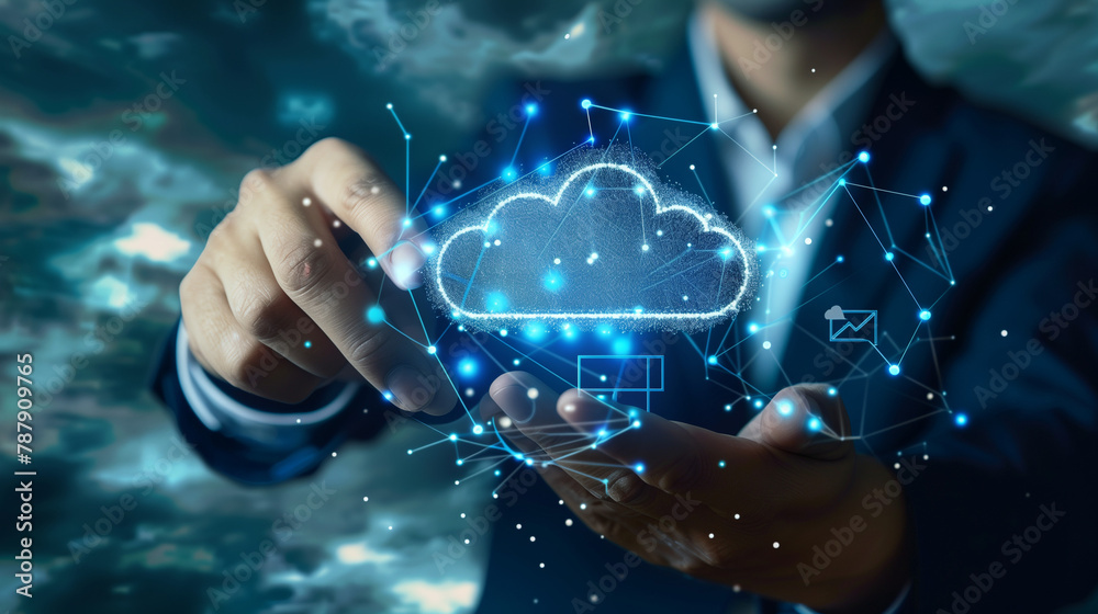 Digital Command, Hand Engaging with Virtual Interface,Interface ...