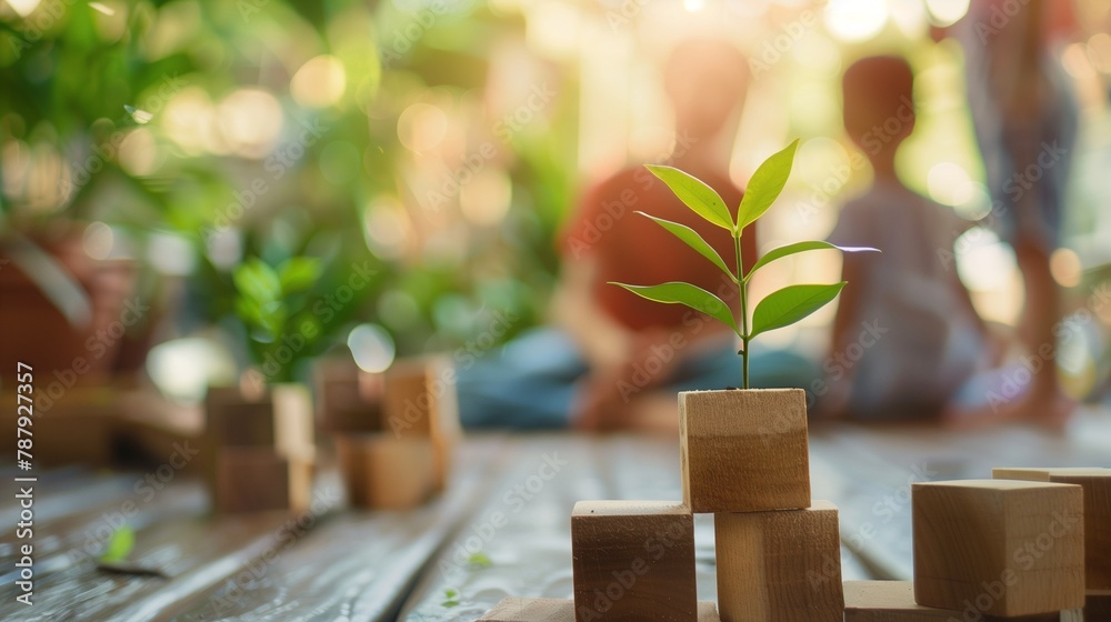 A visual representation of child development concept, showcasing the ...