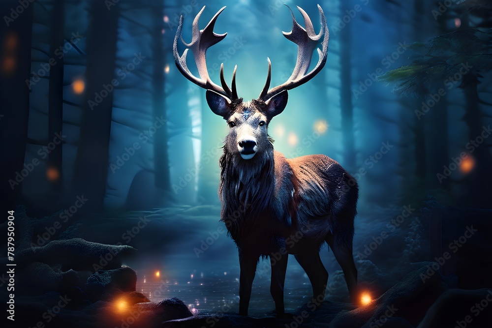 wildlife image enhanced with digital art seamlessly blending multiple ...