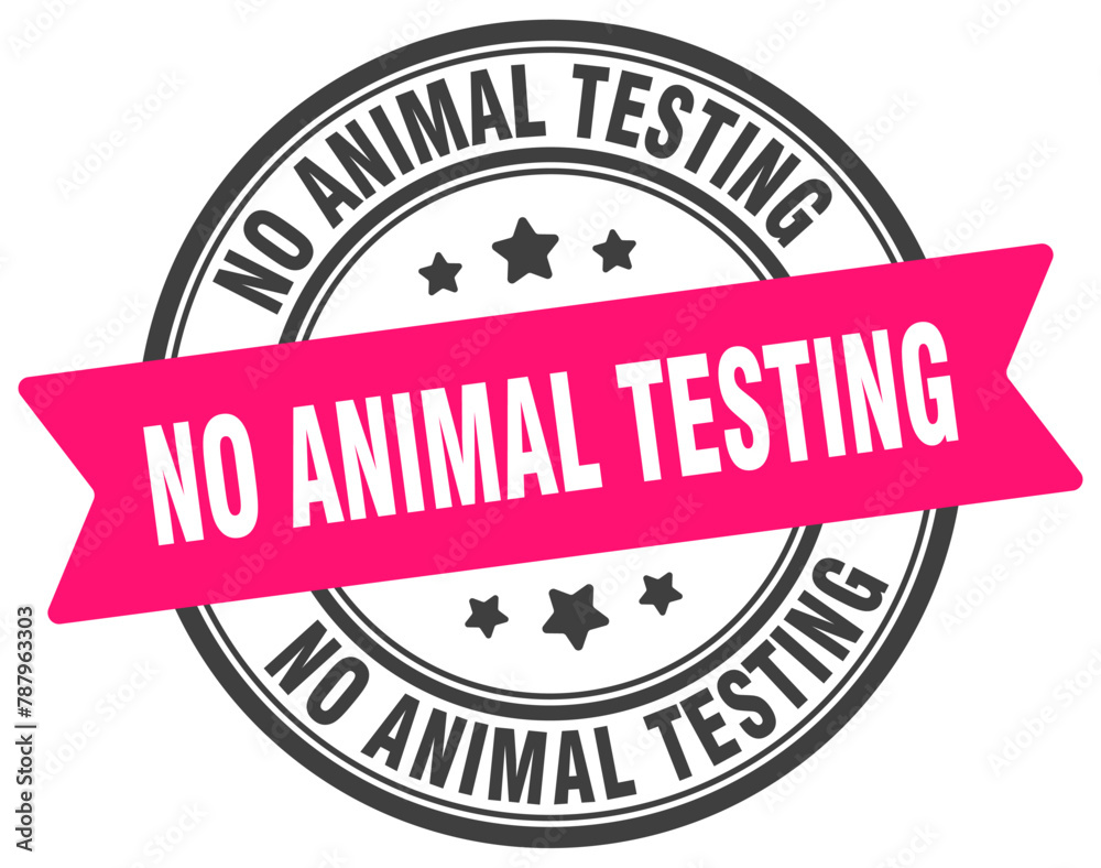 no animal testing stamp. no animal testing label on transparent ...
