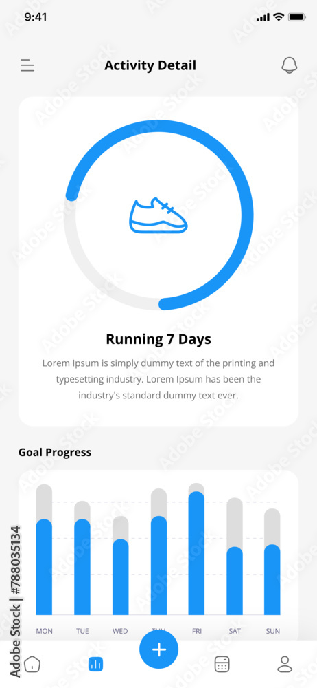 Motivation Progress and Tracking, Activity Achievement Monitoring ...