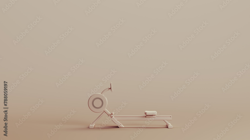 Rowing machine, exercise workout equipment neutral backgrounds 3d ...