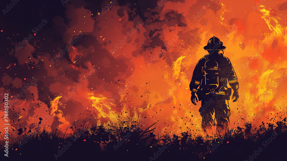 International Firefighter's Day Suitable for Poster, Banners, campaign ...