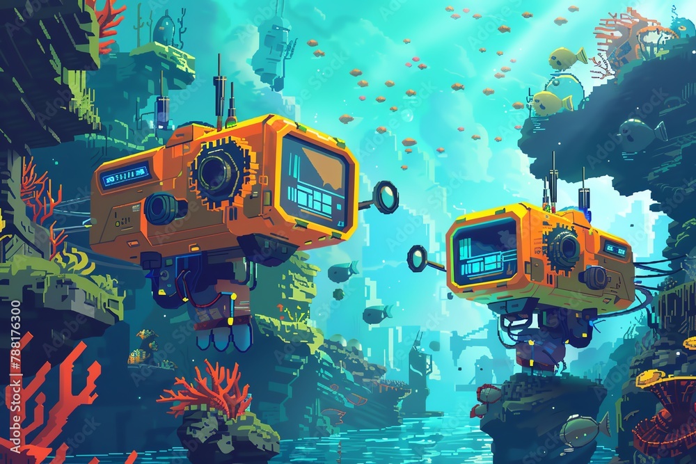 Dive into creativity! Capture underwater wonders fused with futuristic ...
