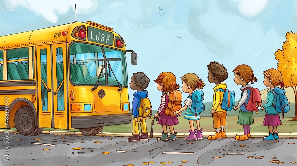 Bus Stop Etiquette Design a guide for children on proper bus stop ...