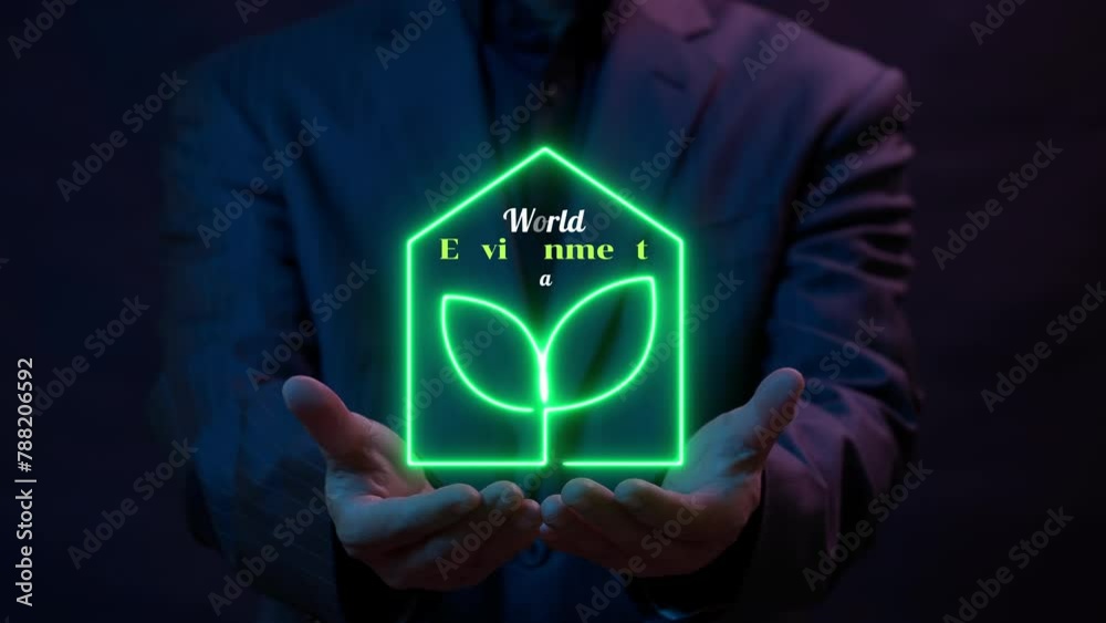 Ecological, ESG, renewable green energy and save the world sustainable ...