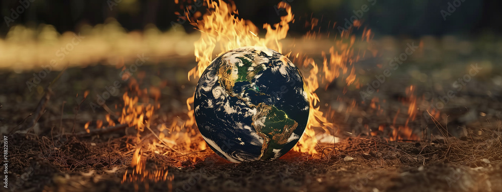 fire in the forest, Earth in space, Planet earth Armageddon, land ...