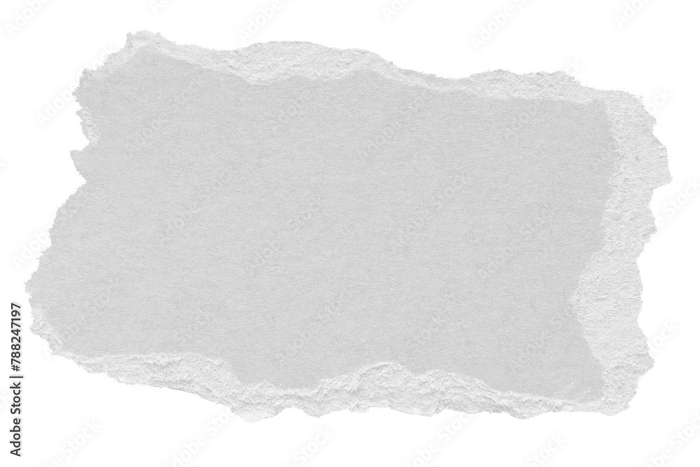 Gray ripped paper png cut out collage element digital note scrap on ...