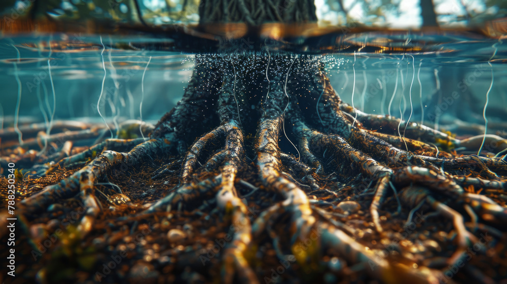Exploring the intricate underground network of tree roots and their ...