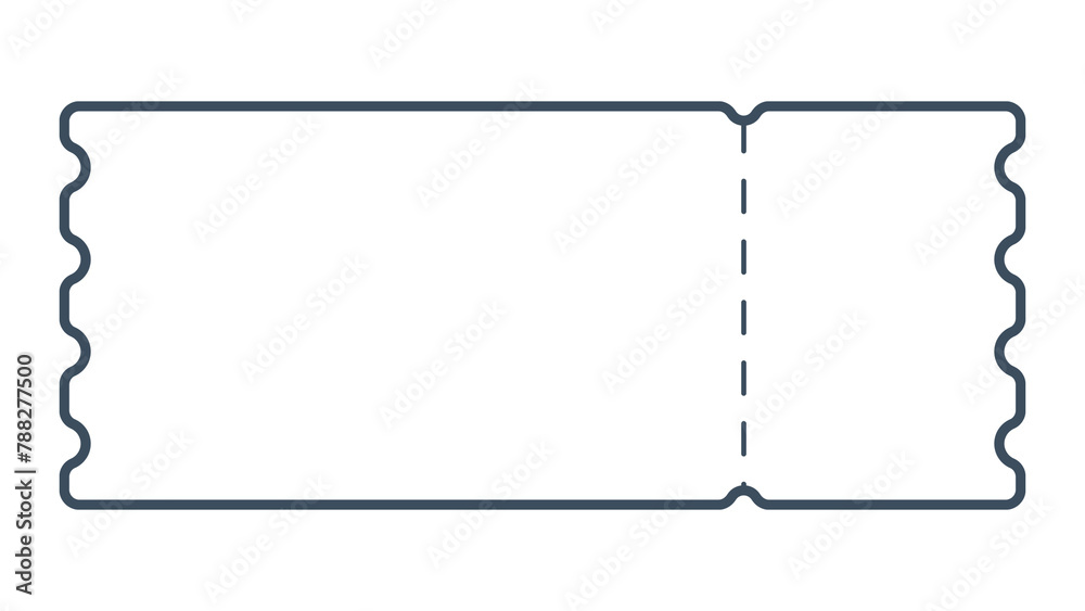 PNG outline flight ticket element, transparent background Stock ...