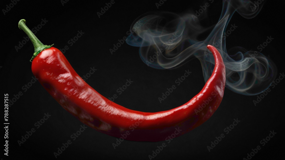 red chilly background with hot sauce placed in the plater with abstract ...