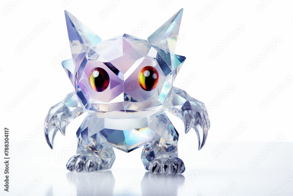 A light reflected diamond toy model which comes with a demon appearance ...