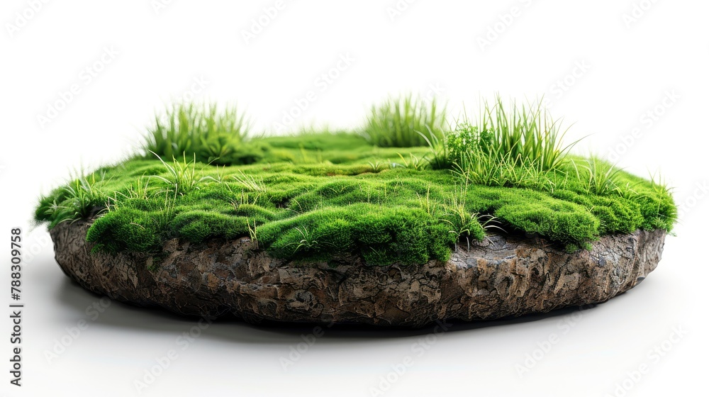 ภาพประกอบสต็อก grass green circle land ground floor garden or garden ...