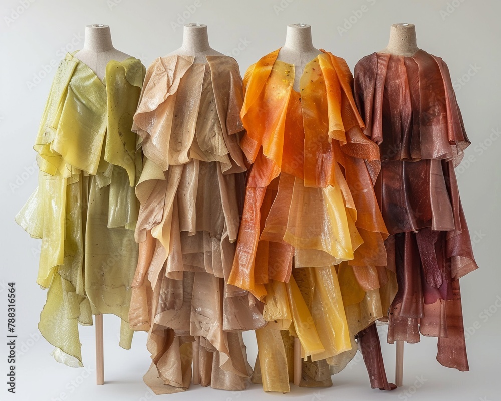 Edible clothing line Garments made from fruit leather, seaweed, or ...