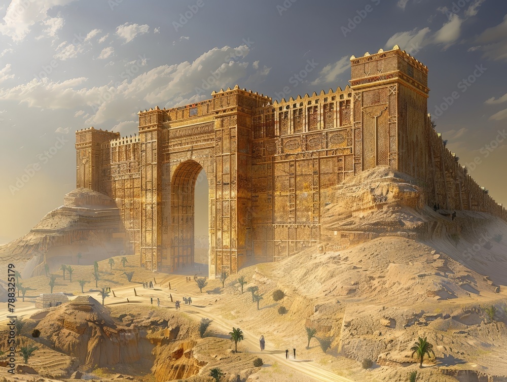 Ctesiphon, an ancient Parthian city in Iraq known for its massive arch ...