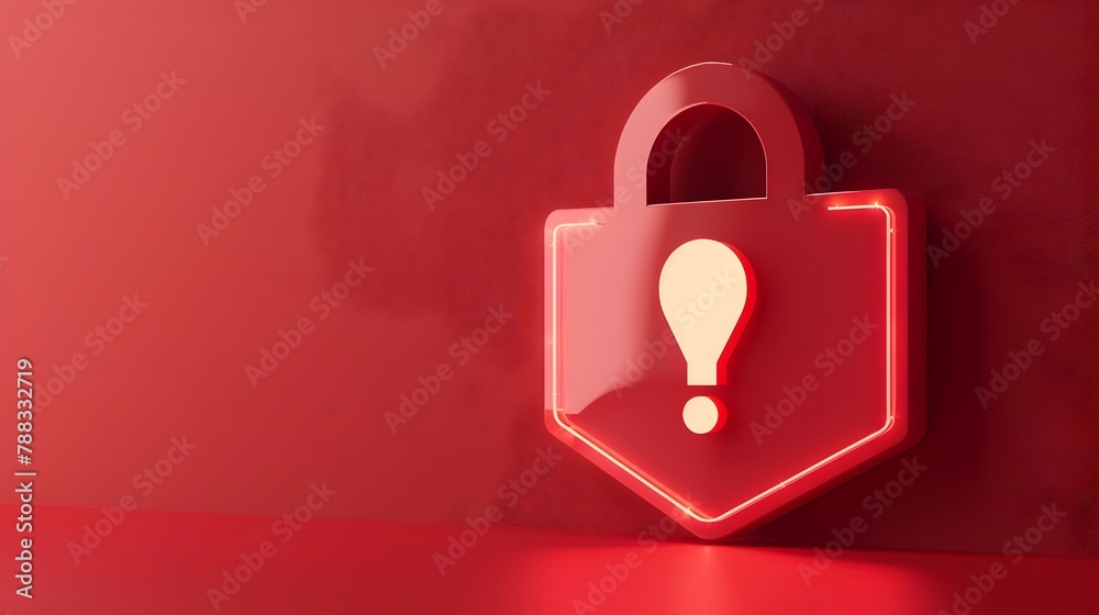 Urgent Security Breach Notification with Exclamation Mark and Ominous ...