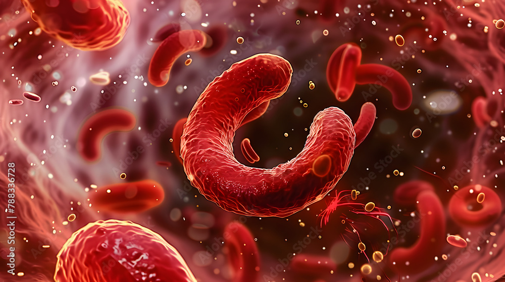 A giant irregularlyshaped sickle cell vastly different from the smooth ...