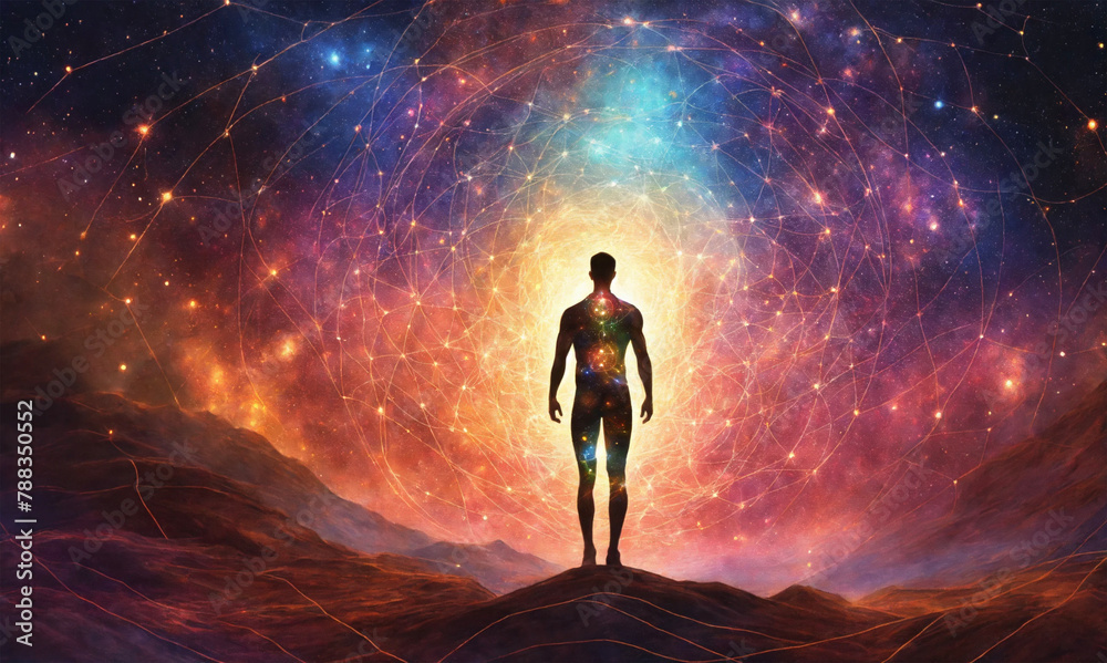 Colorful Connection Between Human And Universe We Are All Connected