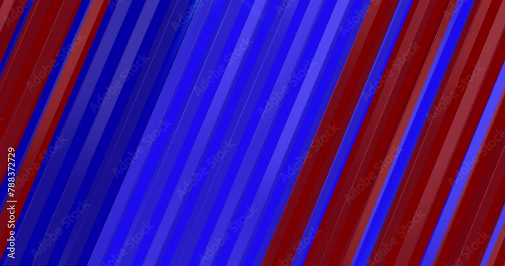 Red and Blue with Transparent 3D Bar Animation Background for Creating ...