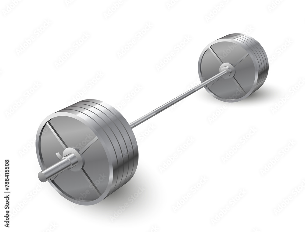 Beautiful realistic perspective view fitness illustration of an olympic ...