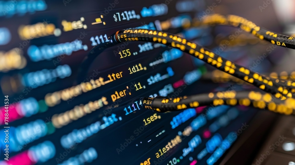 A digital defense strategy comes to life with a secure network vibe, as ...