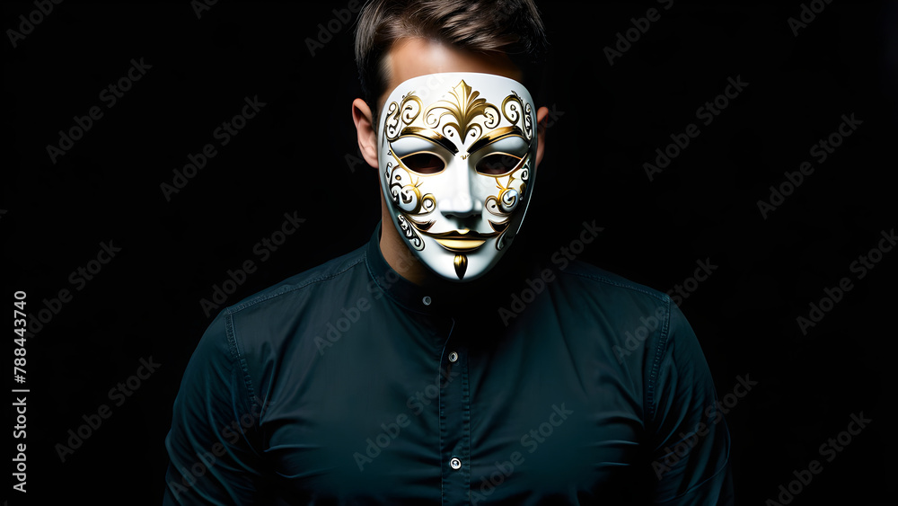 Man with mask, Psychopath concept photoshoot, Sociopath concept ...
